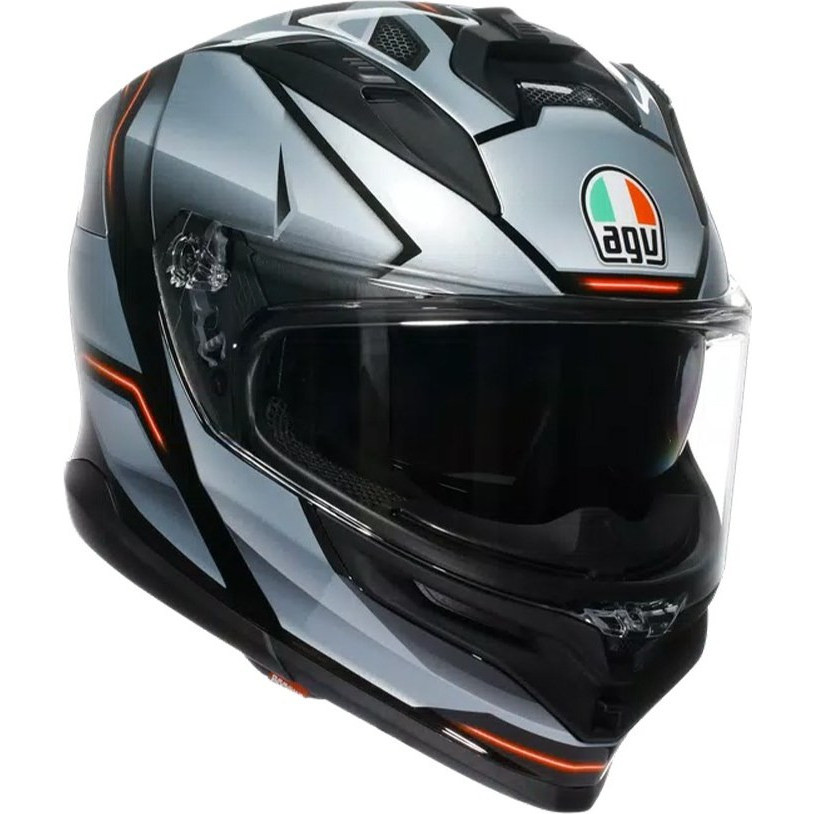 AGV K7 MPLK Jaeger Black Silver Κράνος Μηχανής Full Face 1450gr | BestPrice.gr