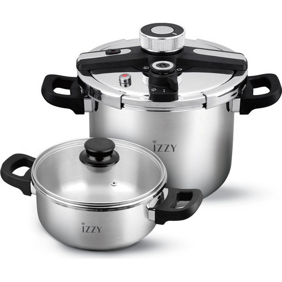 Izzy Gourmet Χύτρες Ταχύτητας Set Quattro 9lt + 5lt Multi 213181 ...
