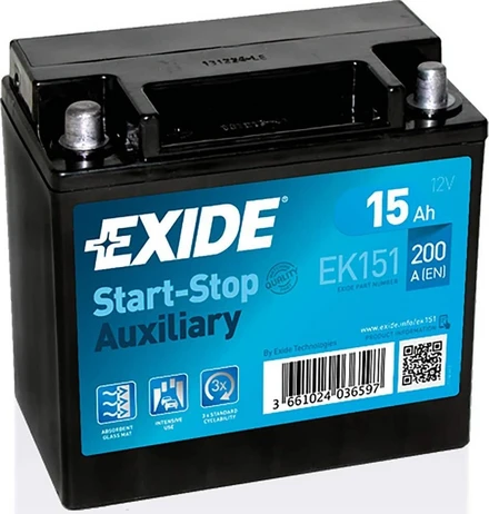 Exide Μπαταρία Μοτοσυκλέτας EK151 200A 15Ah | BestPrice.gr