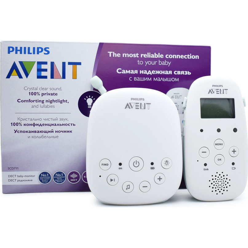 Philips Avent Low SCD711/52 Ασύρματη Ενδοεπικοινωνία Μωρού με Αμφίδρομη ...