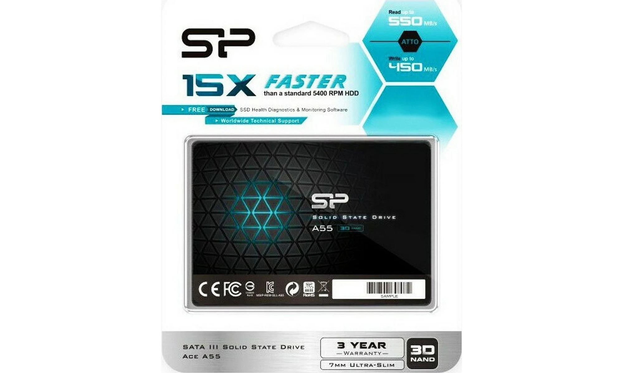 Silicon Power A55 SSD 1TB 2.5" Sata 3 | BestPrice.gr