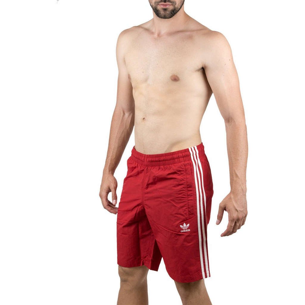 Adidas 3-Stripes Ανδρικό Μαγιό Σορτς Κόκκινο DV1585 | BestPrice.gr