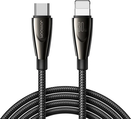 Joyroom SA31-CL3 Braided USB-C to Lightning Cable 30W 1.2m Black ...