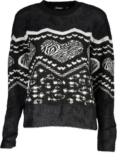 Desigual Creta Γυναικείο Πουλόβερ Μαύρο 23WWJF56 | BestPrice.gr