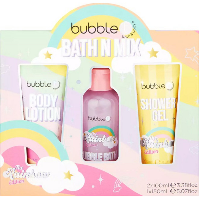 Bubble Rainbow Bath N Mix Body Lotion 100ml + Bubble Bath 150ml ...