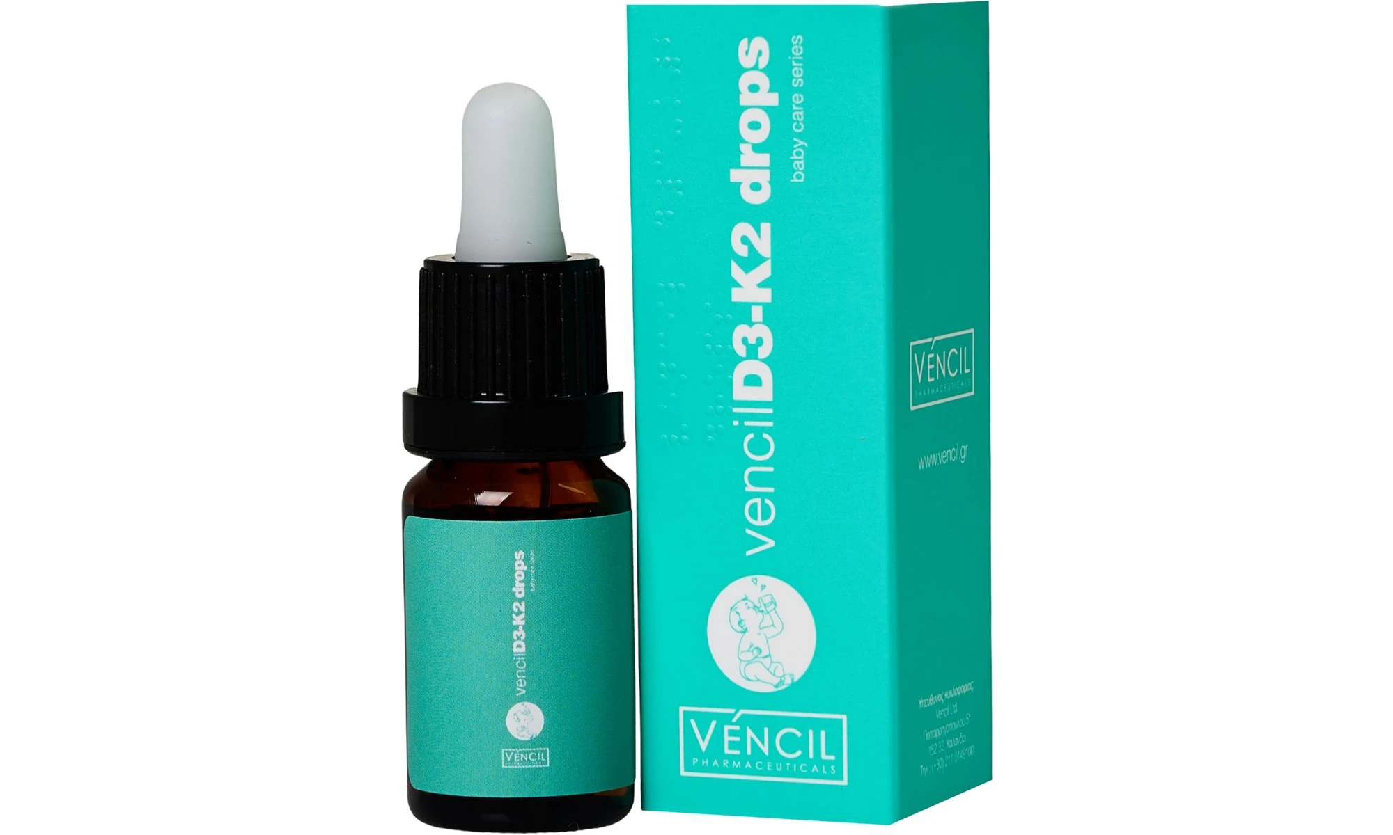 Vencil Vitamin D3-K2 Drops 10ml | BestPrice.gr
