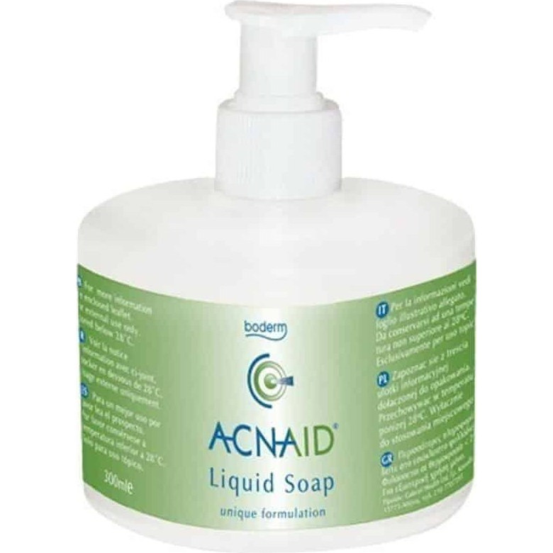 Boderm Acnaid Acne Liquid Soap Λοσιόν Καθαρισμού Προσώπου για Ακμή ...