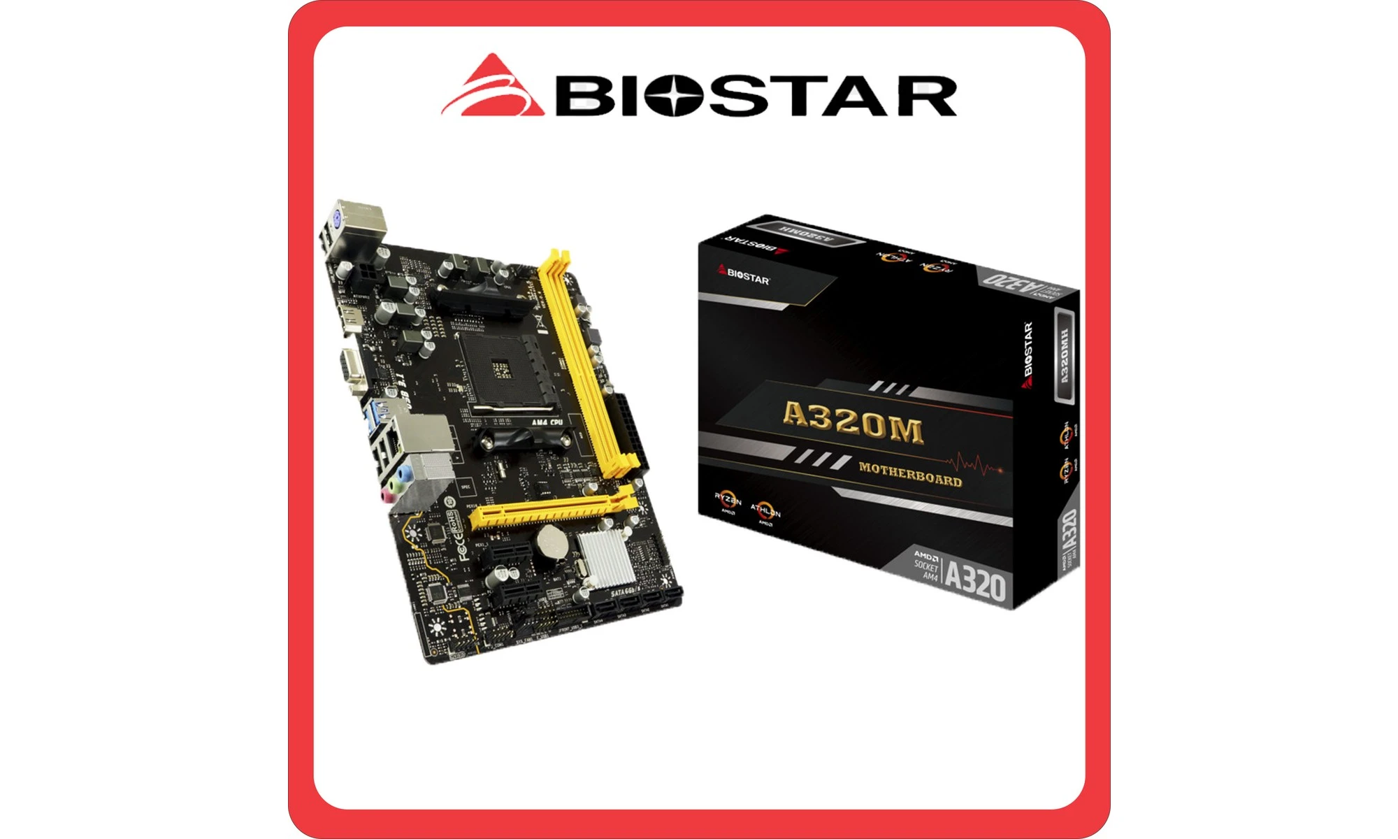 Biostar A320MH Motherboard Micro ATX με AMD AM4 Socket | BestPrice.gr