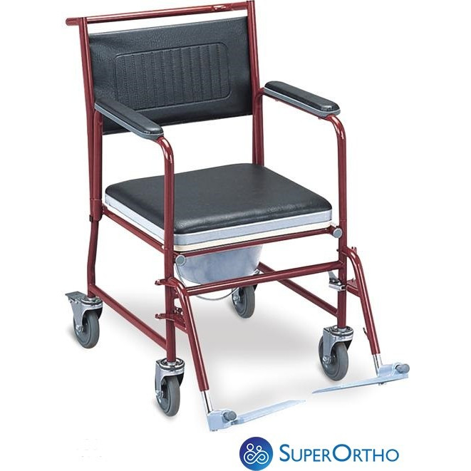 SuperOrtho Commode1R Αναπηρικό Αμαξίδιο Μπάνιου με Δοχείου | BestPrice.gr
