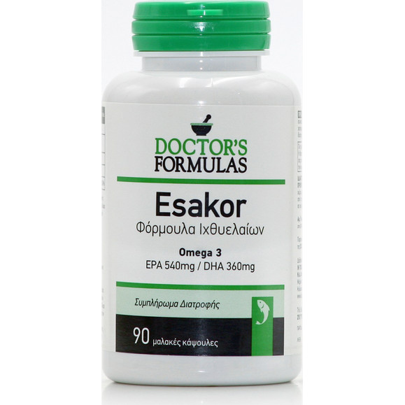 Doctor's Formulas Esakor Ιχθυέλαιο 90 Μαλακές Κάψουλες | BestPrice.gr