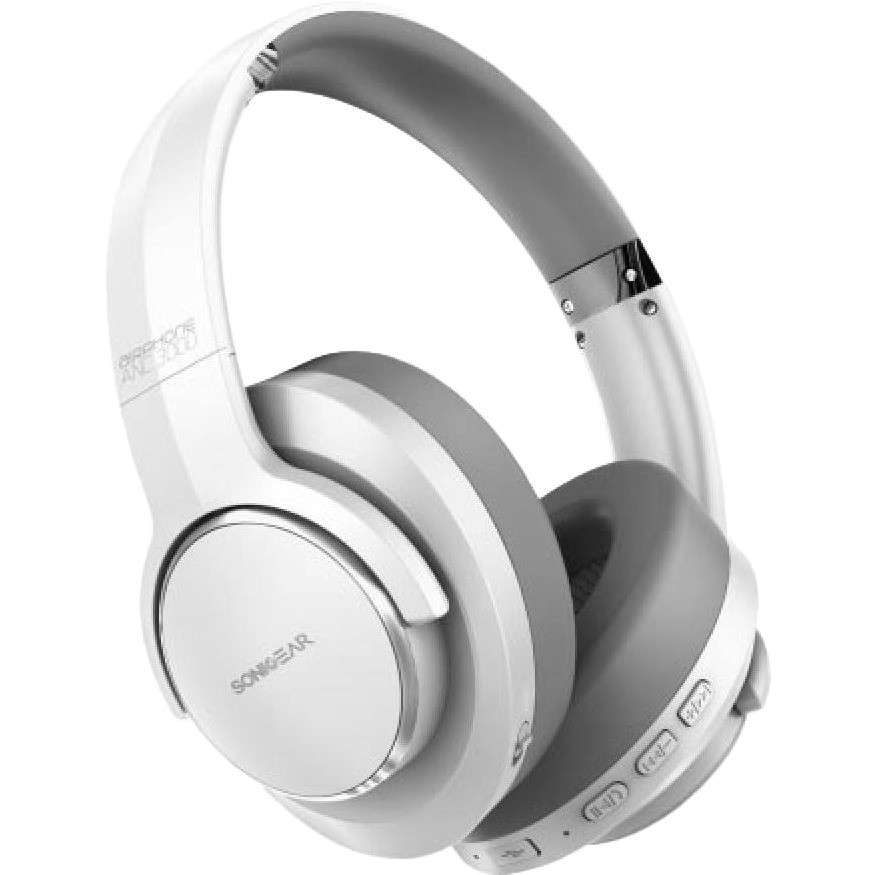 SonicGear Airphone ANC 3000 W. Ασύρματα Bluetooth Ακουστικά Over Ear με ...