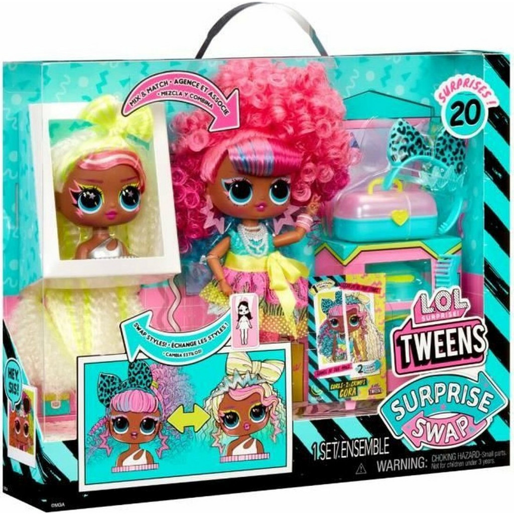MGA Entertainment L.O.L Surprise Tweens Swap Curls-2-Crimps Cora ...