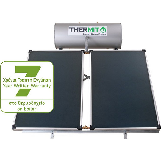 Thermit Ηλιακός Θερμοσίφωνας 100lt 1.5m² Glass Διπλής Ενέργειας ...
