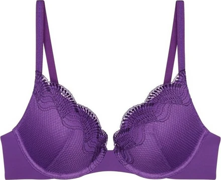 Triumph Comfort GLAM Σουτιέν για Βαθύ Ντεκολτέ Push Up με Μπανέλα Μωβ ...