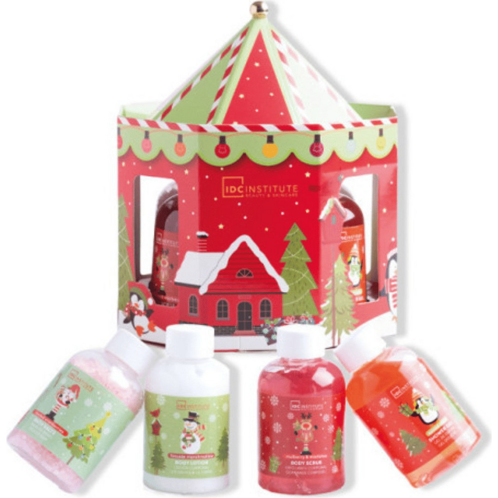 IDC Institute Christmas Carousel Body Scrub 100ml + Body Lotion 100ml ...