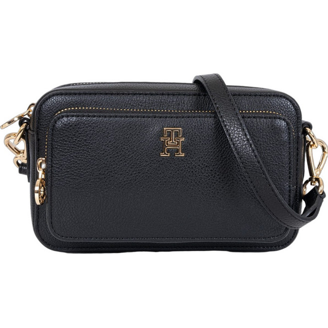Tommy Hilfiger Γυναικείο Τσαντάκι Χιαστί από Δερματίνη Μαύρο με Στενό ...