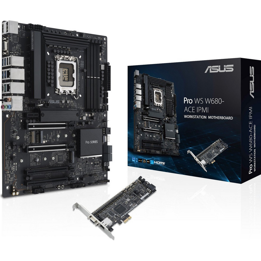 Asus Pro WS W680-ACE IPMI Motherboard ATX με Intel 1700 Socket ...