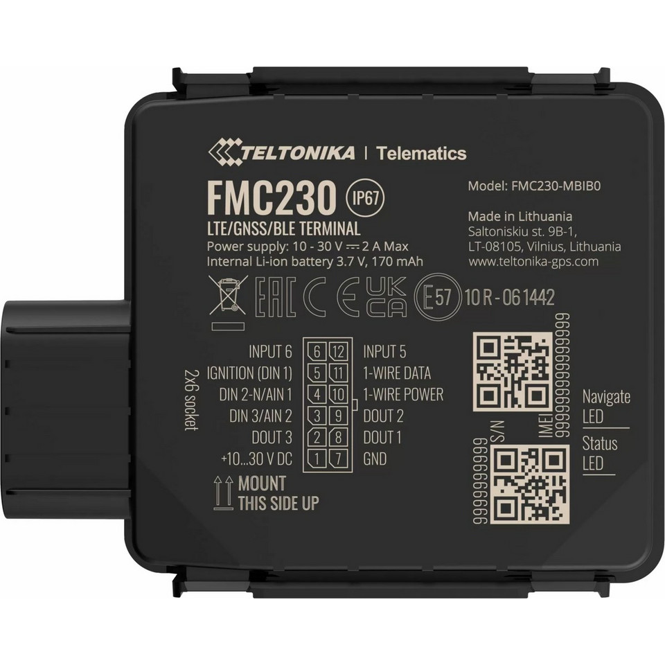 Teltonika FMC230 OBD GPS Tracker 4G/LTE / Bluetooth / GNSS για ...