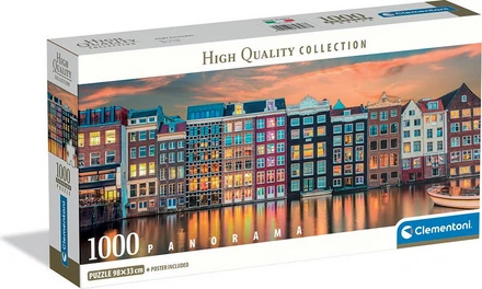 Puzzle Clementoni High Quality Collection Λαμπερό Άμστερνταμ 1000 ...