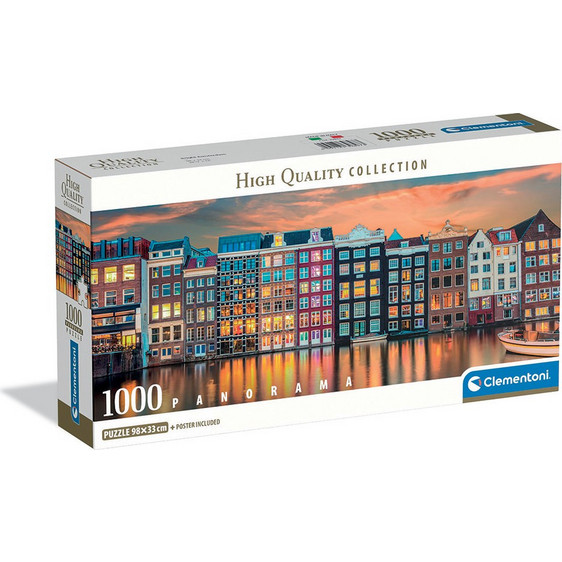Puzzle Clementoni High Quality Collection Λαμπερό Άμστερνταμ 1000 ...