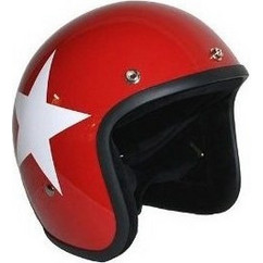 Bandit Star Red Κράνος Μηχανής Jet 950gr | BestPrice.gr