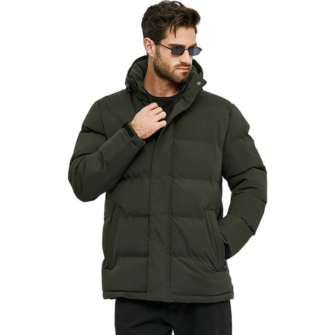 Brokers Ανδρικό Μπουφάν Χειμωνιάτικο Puffer Χακί 25510-117-078 ...