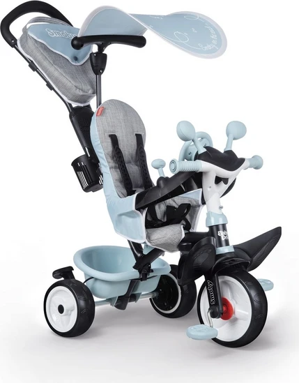 Smoby Pico Baby Driver Plus Τρίκυκλο Ποδήλατο Αναδιπλούμενο με Σκίαστρο ...