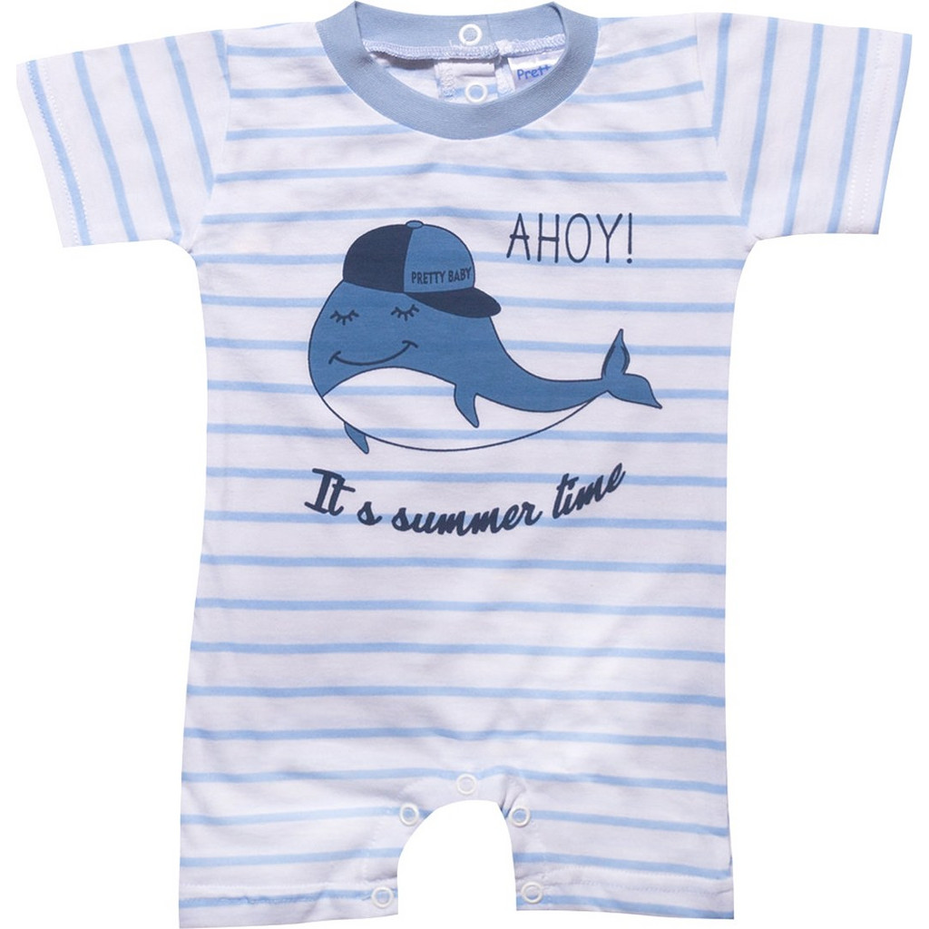 Pretty Baby Φορμάκι Κοντομάνικο για Αγόρι Μπλε 32902-224 | BestPrice.gr