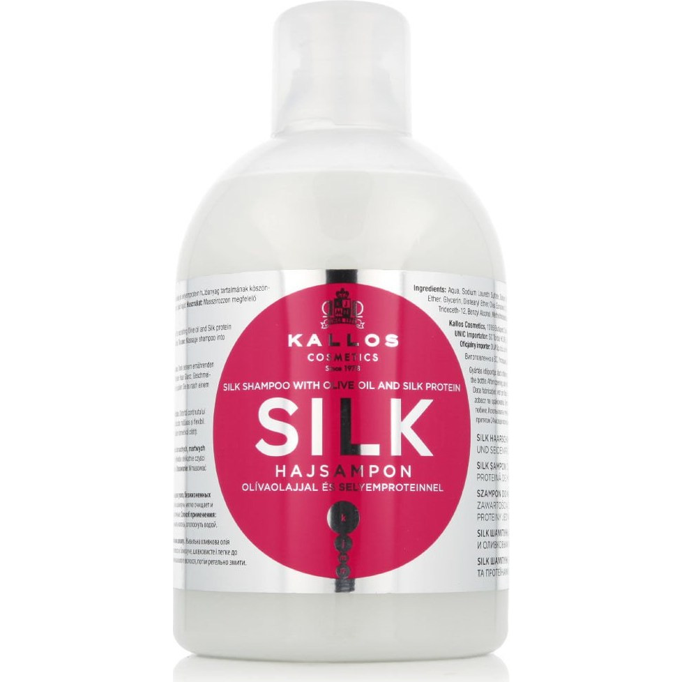 Kallos Silk Olive Oil & Silk Protein Σαμπουάν κατά της Ξηροδερμίας για ...