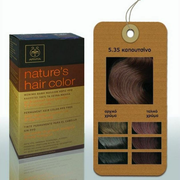 Apivita Nature's Hair Color 5.35 Καπουτσίνο 50ml | BestPrice.gr