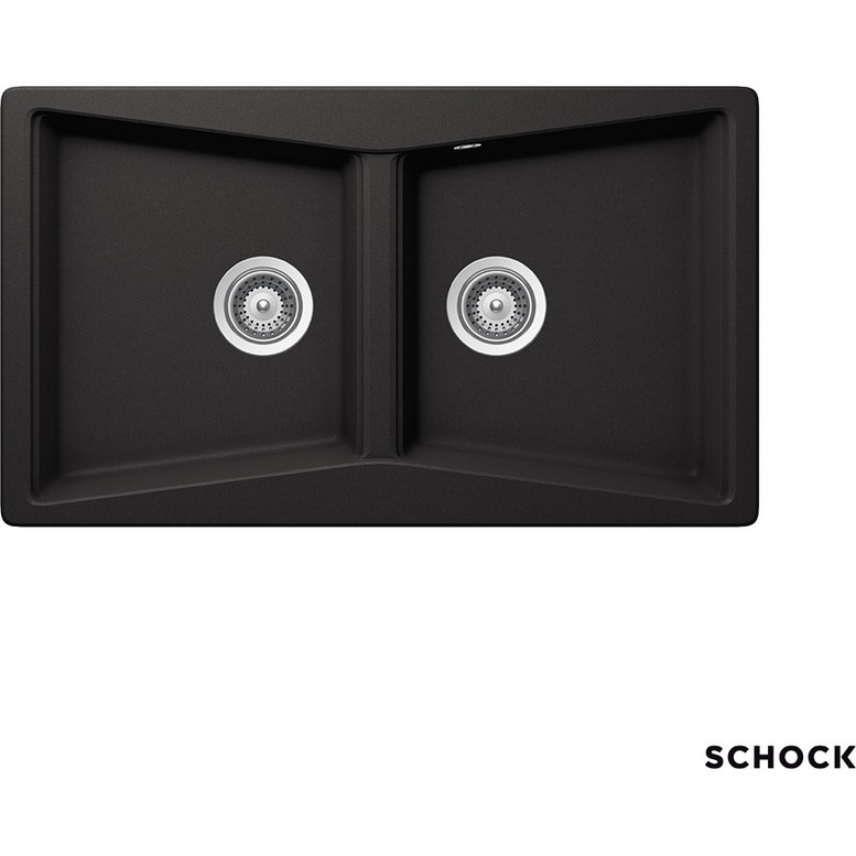 Schock Cristalite City Nero Ένθετος Νεροχύτης Γρανίτη Αντιστρεφόμενος ...