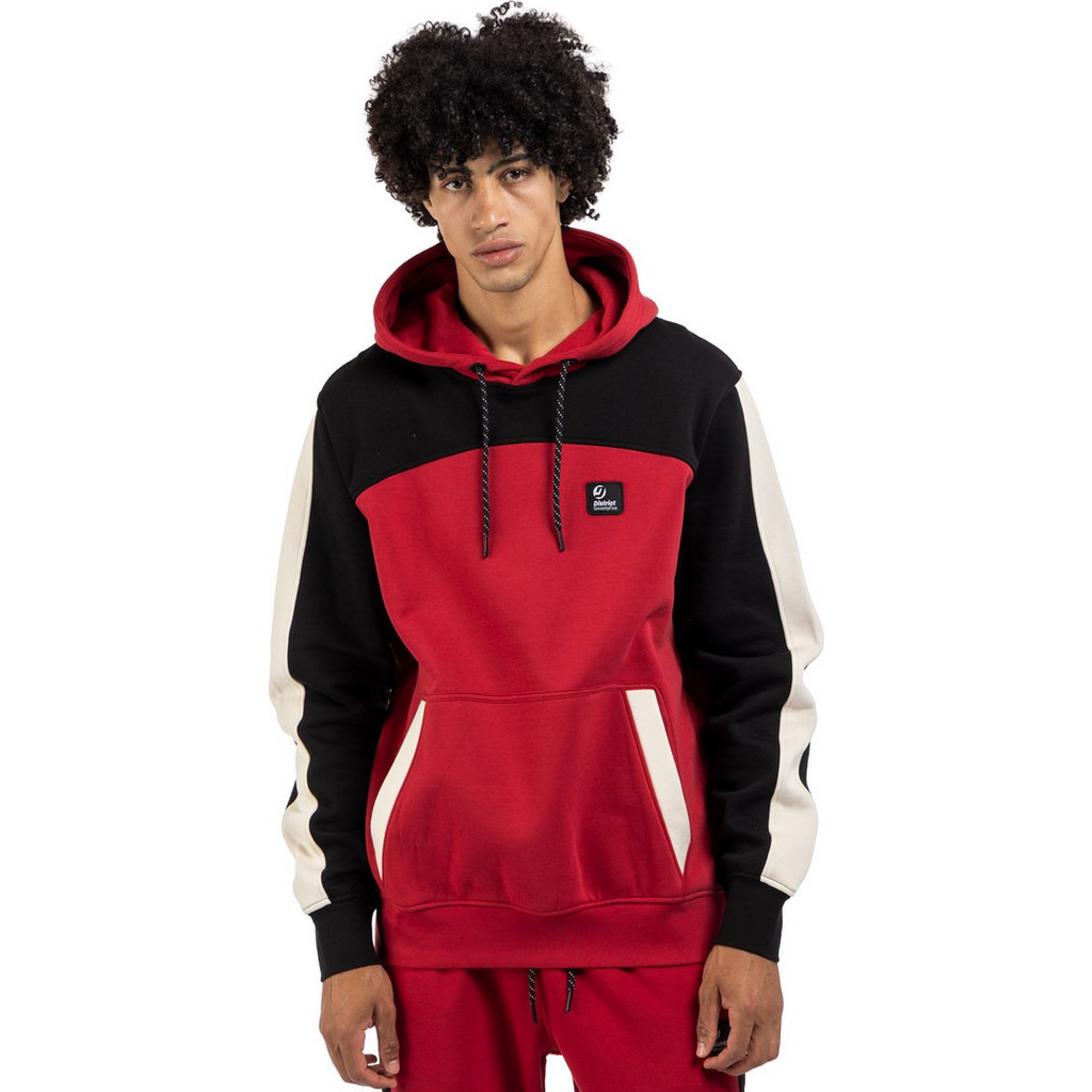 District75 Ανδρικό Φούτερ με Κουκούλα & Τσέπες Κόκκινο 225MHO-505-045 | BestPrice.gr