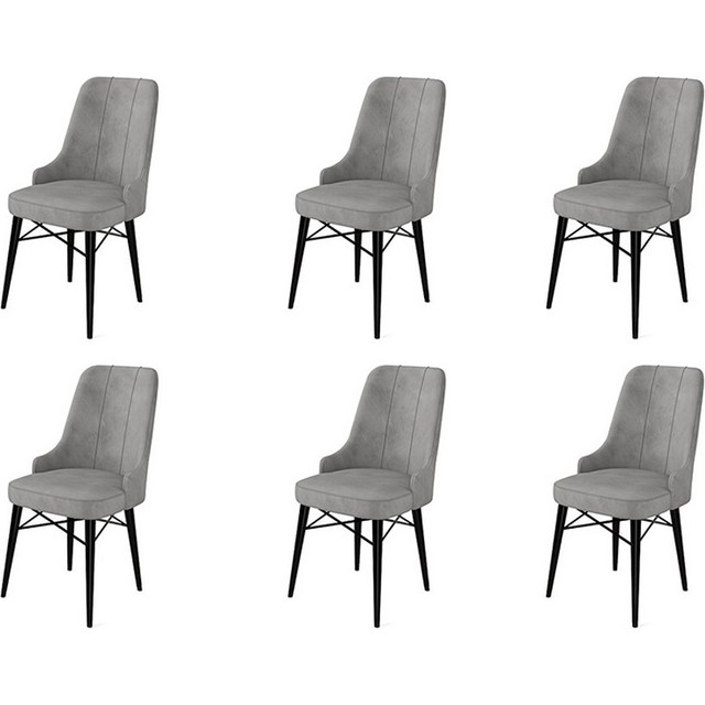 Hanah Home Pare Babyface Καρέκλα Τραπεζαρίας 6τμχ 240CHR1509 | BestPrice.gr