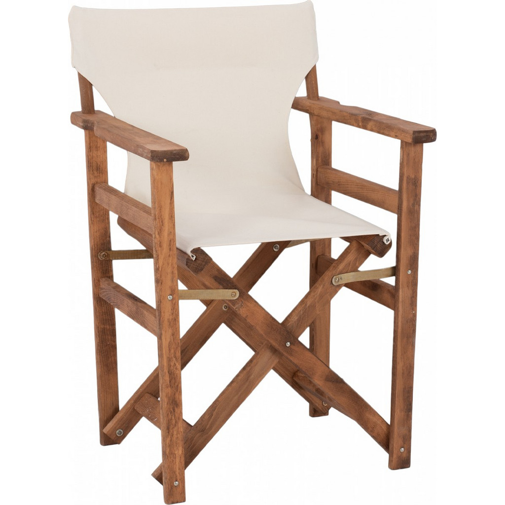 HomeMarkt Λήμνος Καρέκλα Σκηνοθέτη Ξύλινη Μπεζ HM11518.01 | BestPrice.gr