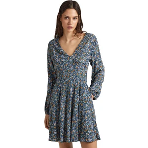 Pepe Jeans Manila Mini Βραδινό Φόρεμα Floral Μεταξωτό Λευκό PL9537759 ...