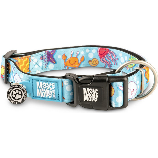 Max & Molly Blue Ocean Κολάρο Σκύλου Γαλάζιο 2x34-55cm | BestPrice.gr