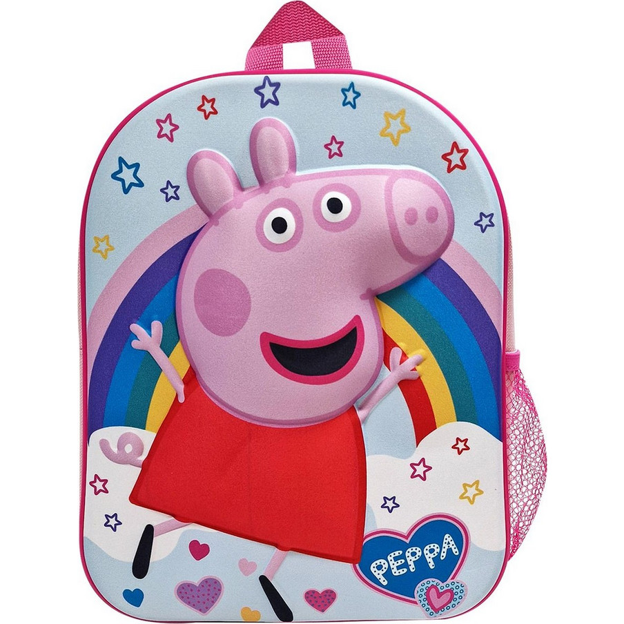 Peppa Pig 3D Σχολική Τσάντα Πλάτης Νηπιαγωγείου Μωβ 50-2804 | BestPrice.gr