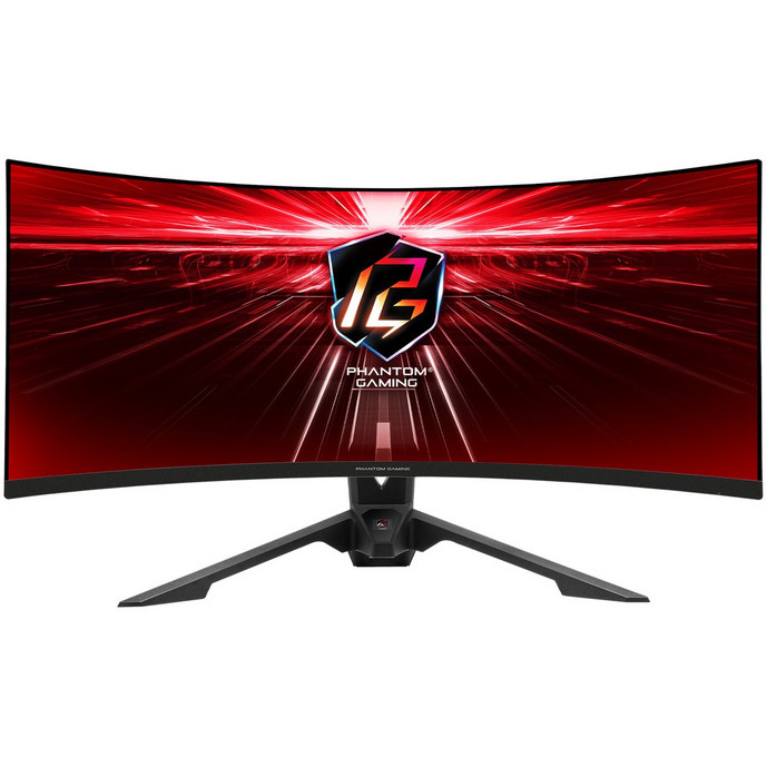 Asrock PG34WQ15R3A Ultrawide VA HDR Curved Gaming Monitor 34" 3440x1440 ...