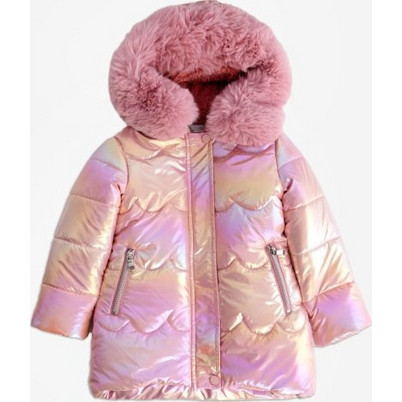 Funky Παιδικό Μπουφάν Χειμωνιάτικο Puffer Ροζ Λιλά 225-718111-1 ...