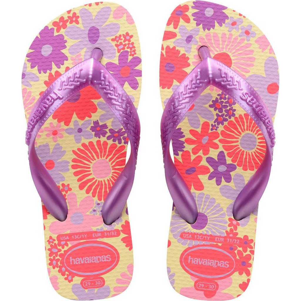 Havaianas Παιδικές Σαγιονάρες για Κορίτσι Μωβ Πορτοκαλί Λιλά 4000052 ...