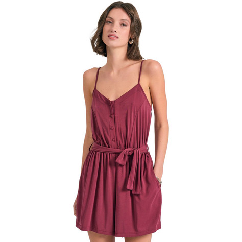 Funky Buddha Γυναικεία Ολόσωμη Φόρμα Μπορντό FBL011-106-12 | BestPrice.gr