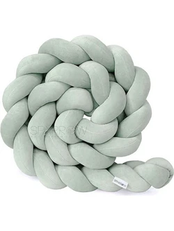 Sparrow Πάντα Κούνιας Πλεξούδα Velvet Lazur/Ice Blue/Powder Pink ...