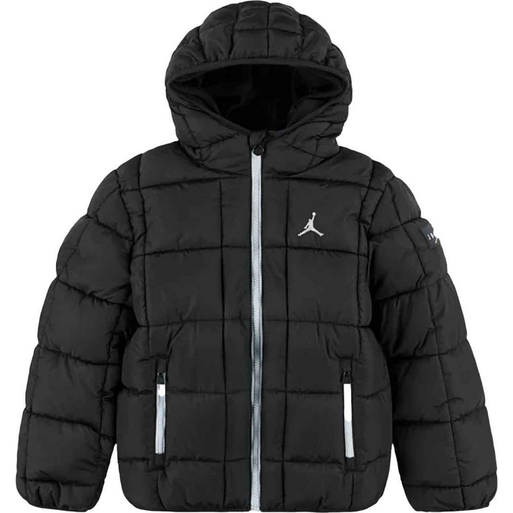 Jordan Essentials Αθλητικό Παιδικό Μπουφάν Χειμωνιάτικο Puffer Μαύρο ...