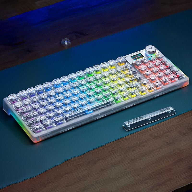 Aula F98 Pro Ασύρματο Μηχανικό Gaming Πληκτρολόγιο με Ice Crystal ...