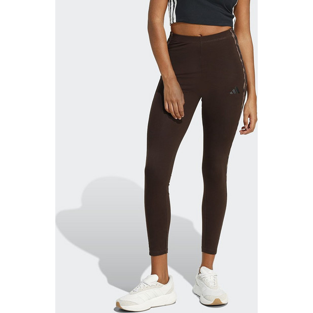 Adidas Sportswear All Over Print Γυναικείο Κολάν 7/8 Ψηλόμεσο Σοκολατί ...
