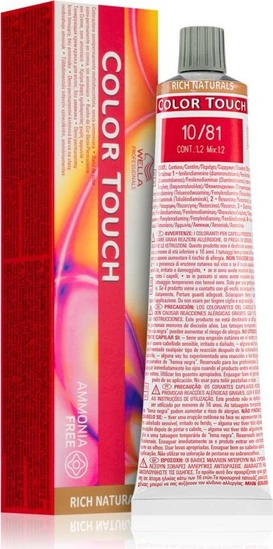 Wella Professionals Color Touch Rich Naturals 10/81 Ημιμόνιμη Βαφή Μαλλιών Χωρίς Αμμωνία 60ml ...