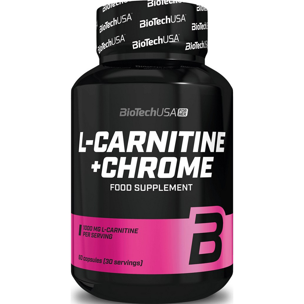 Biotech USA L-Carnitine + Chrome Συμπλήρωμα Διατροφής με Καρνιτίνη ...
