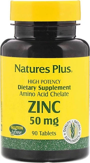 Nature's Plus Zinc 50mg 90 Ταμπλέτες | BestPrice.gr