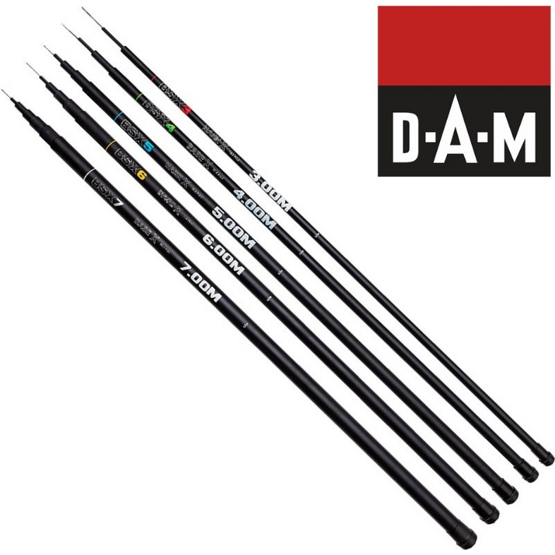 Dam Base-X Tele Pole Καλάμι Ψαρέματος για Απίκο Carbon Τηλεσκοπικό 3m ...