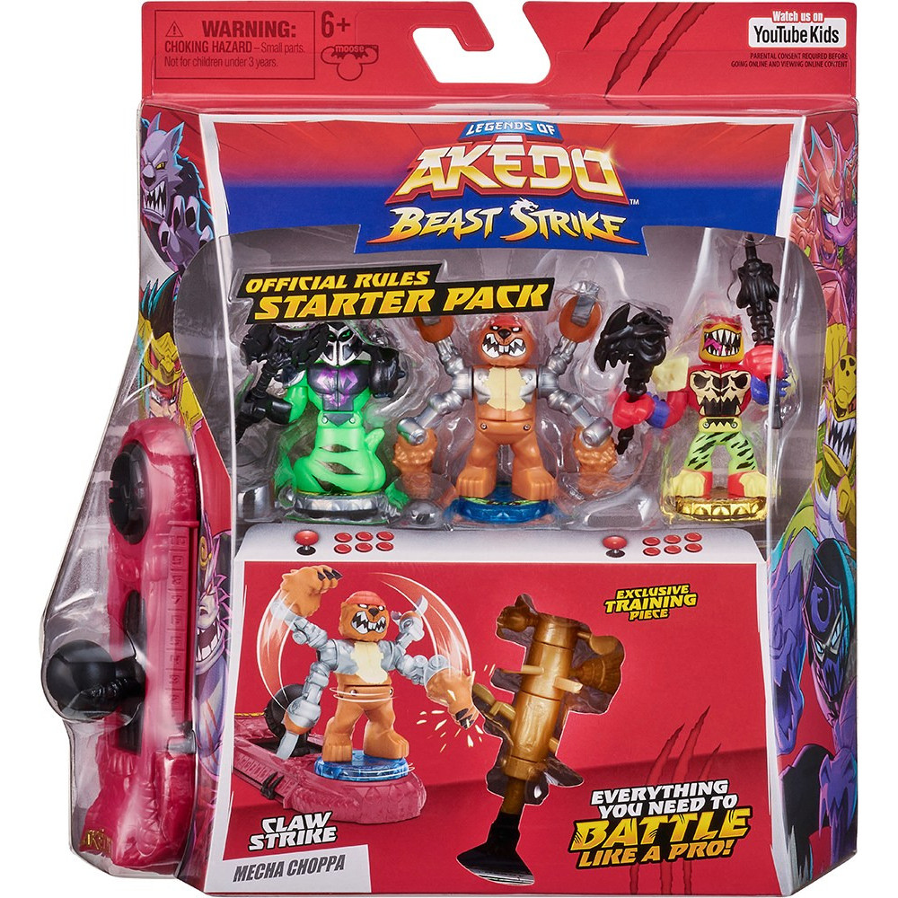 Giochi Preziosi Akedo Beast Strike Starter Pack Claw Strike AKE19000 ...
